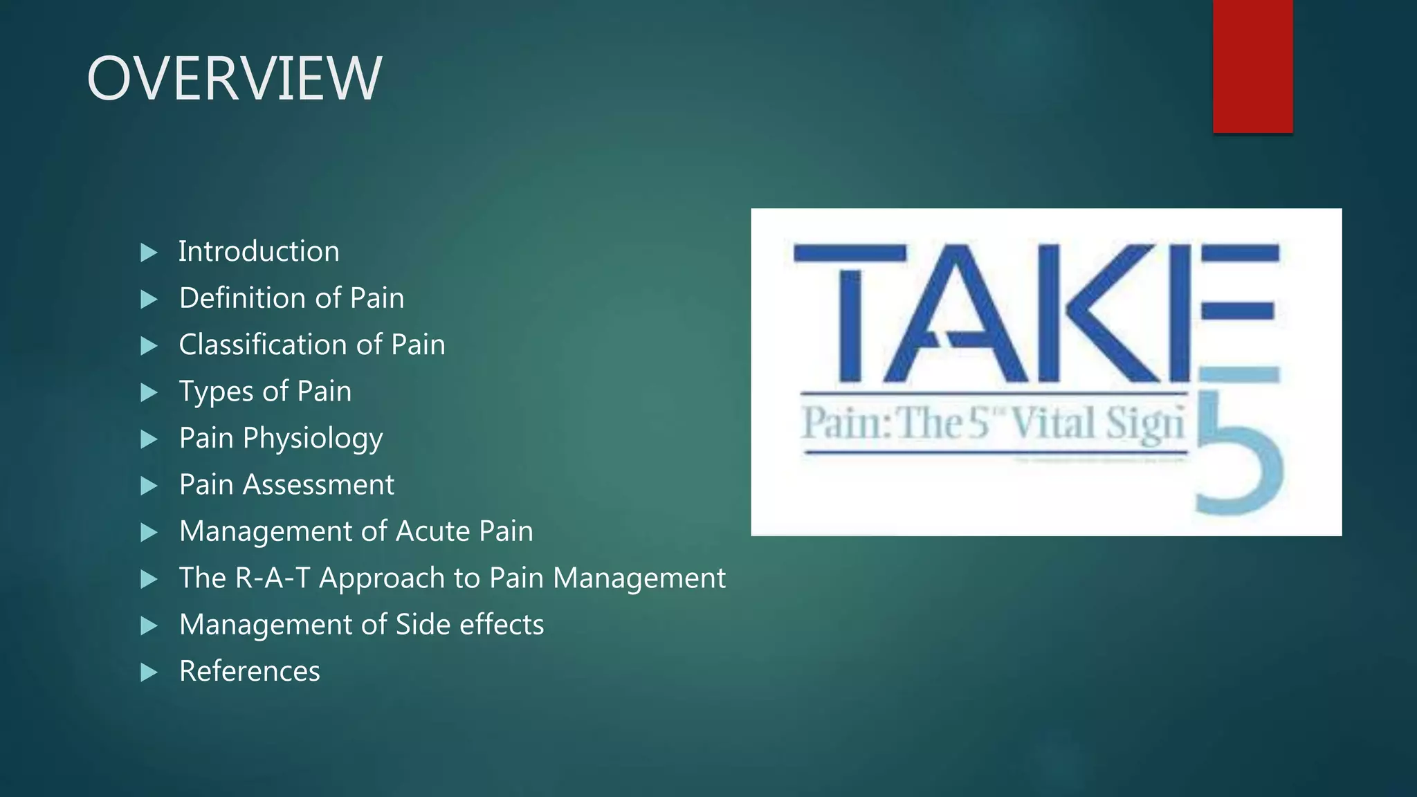 Pain management peter | PPTX