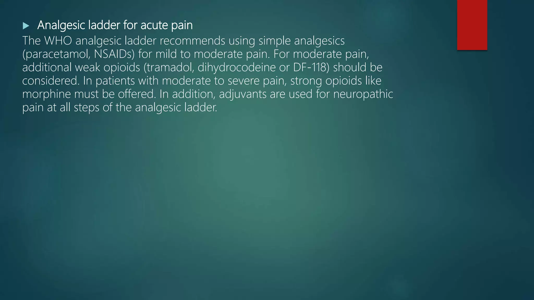 Pain management peter | PPTX