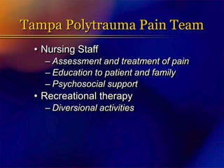 Pain Management Polytrauma ATLS BURNS.ppt