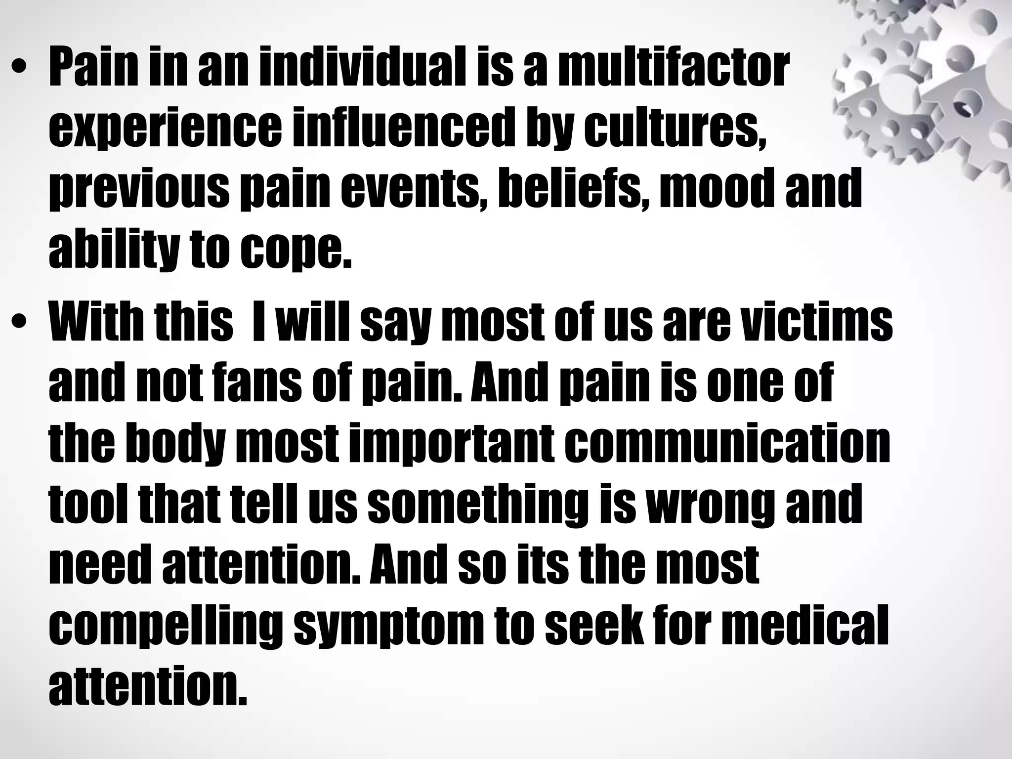Pain management | PPT