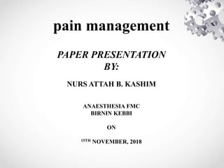 Pain management | PPT