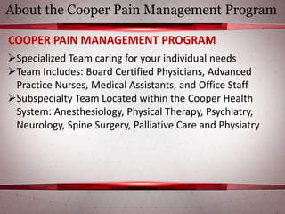 Understanding and Managing Chronic Pain Webinar | PPTX