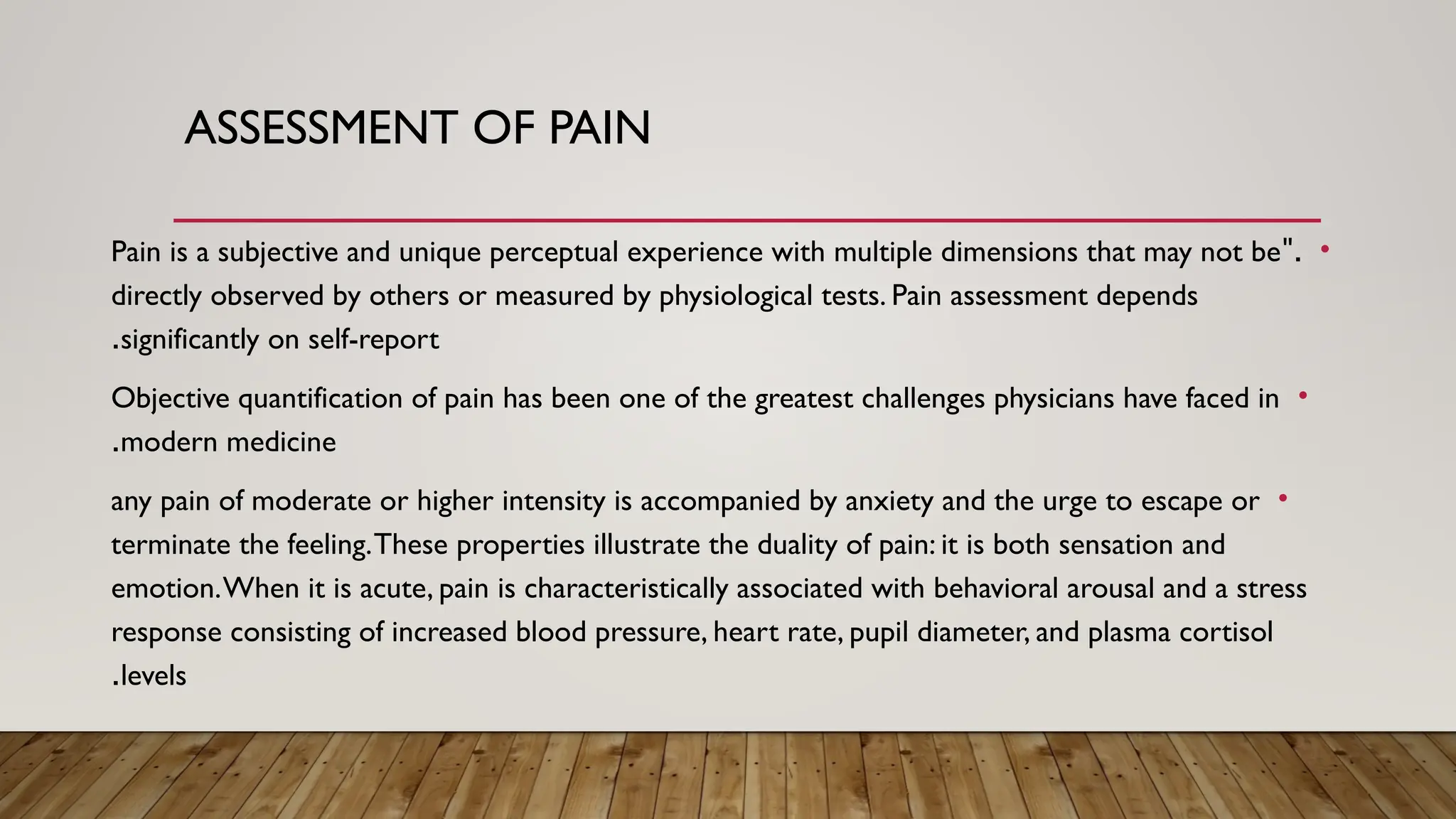 pain mechanisms and assessment of pain .pptx