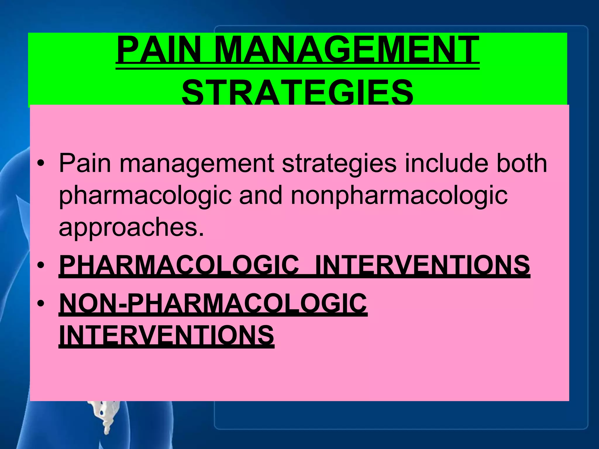 Pain management ppt | PPTX