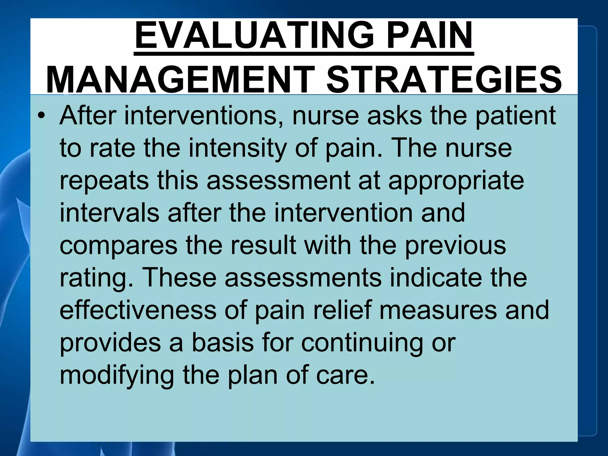 Pain management ppt | PPTX