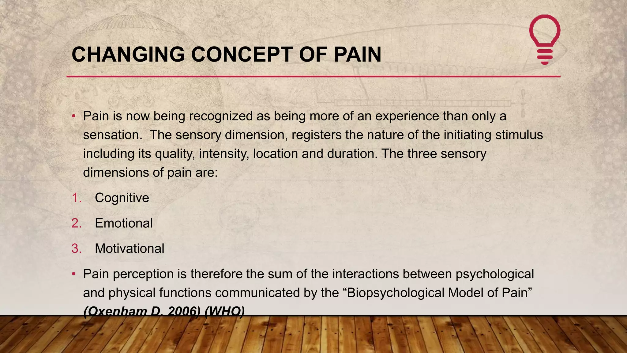 Pain pathway | PPTX | Physical Therapy | Wellness