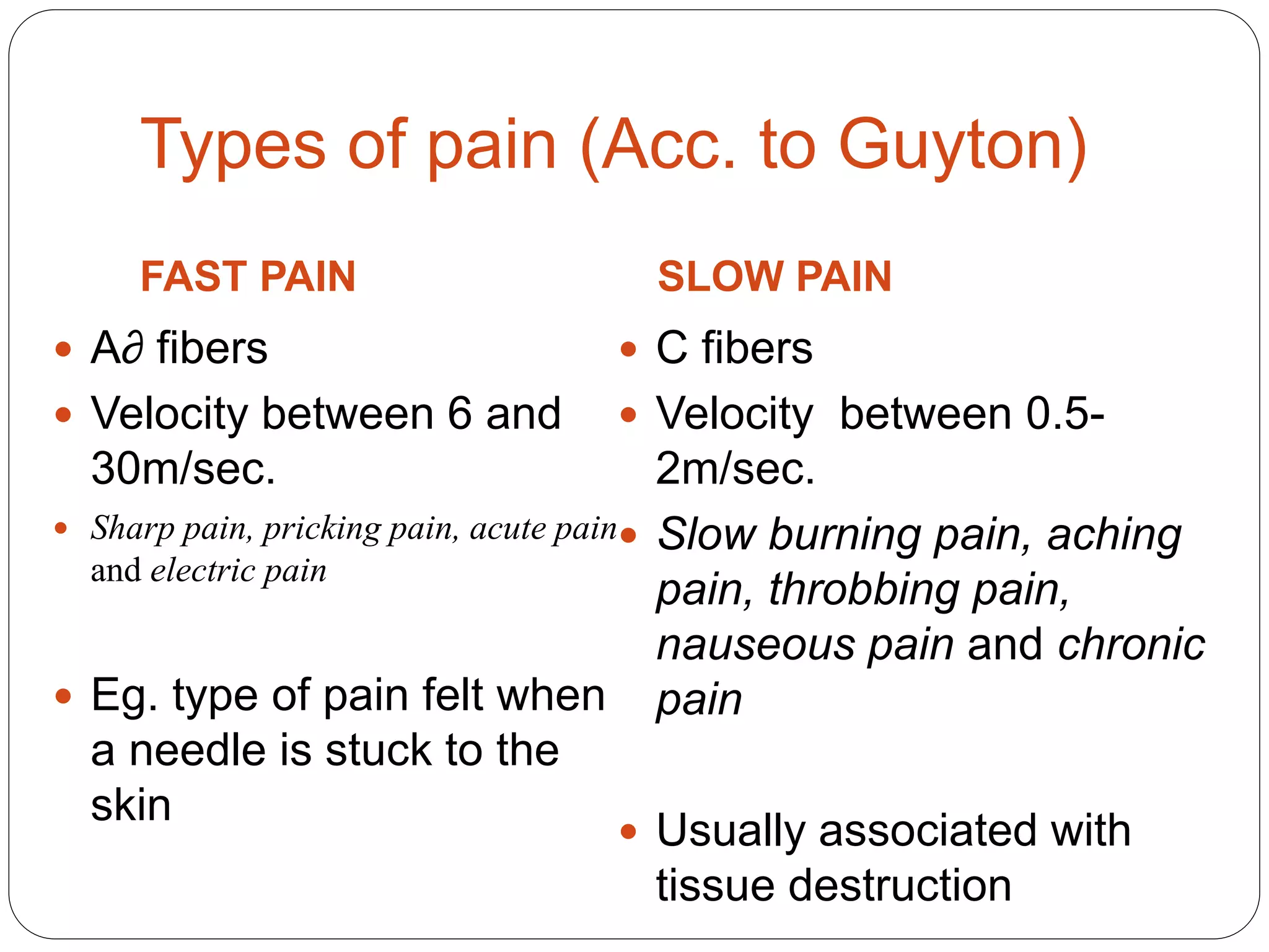 Pain pathways | PPTX