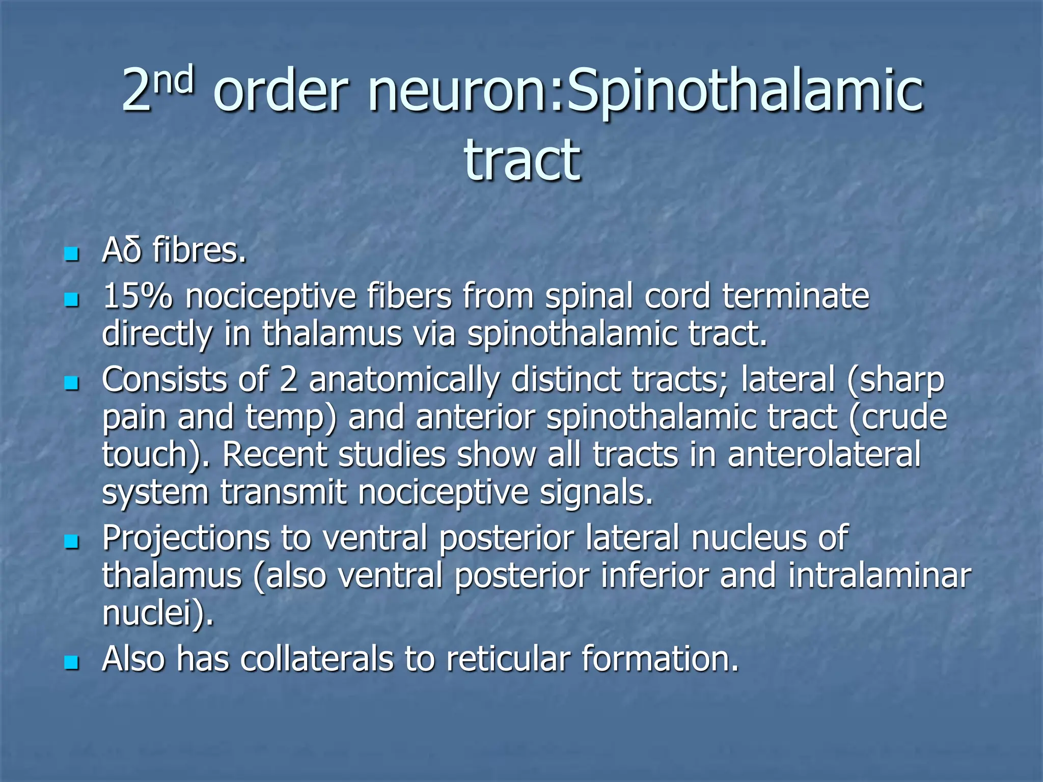 Neurons, Pain and Pain pathways (Physiology) | PPT