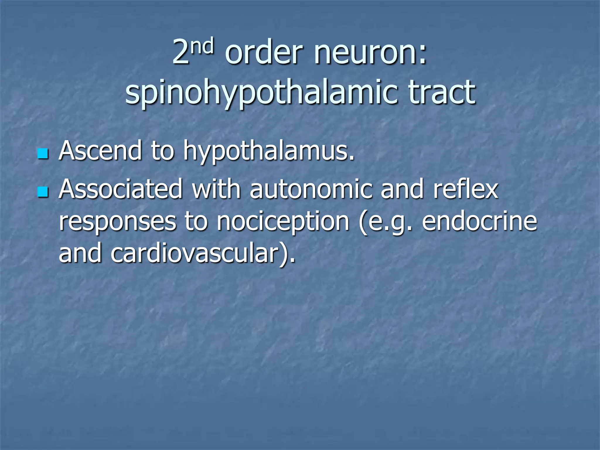 Neurons, Pain and Pain pathways (Physiology) | PPT