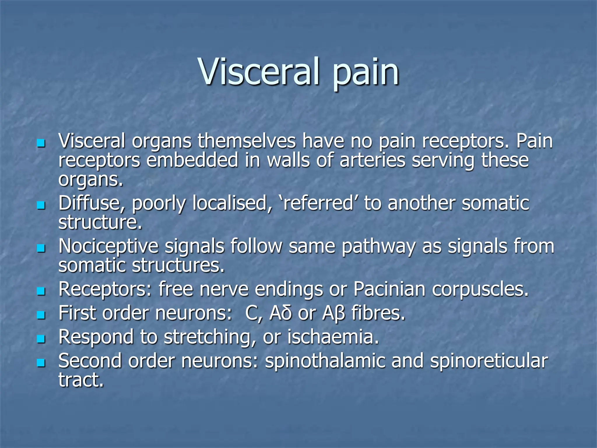 Neurons, Pain and Pain pathways (Physiology) | PPT