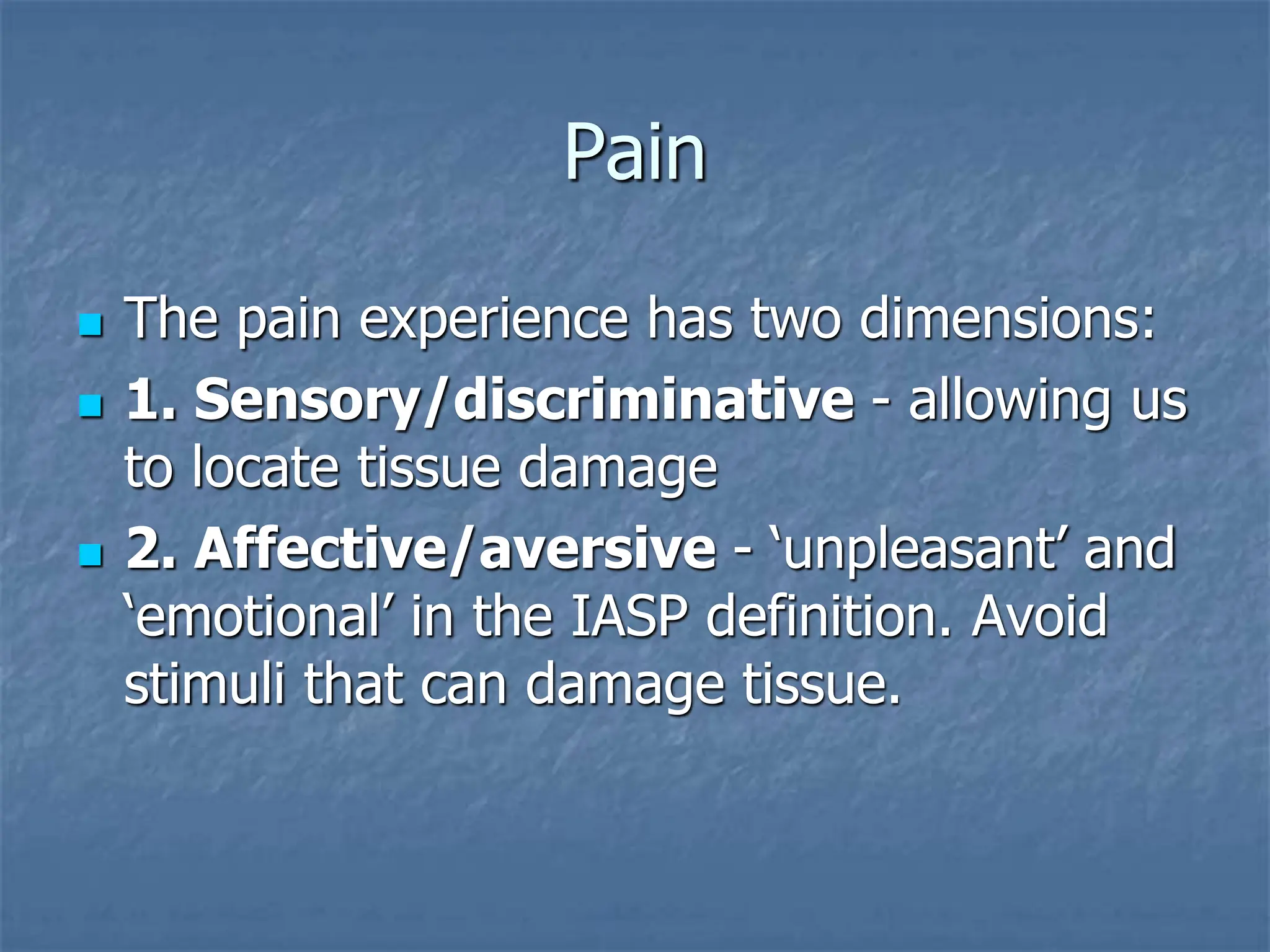 Neurons, Pain and Pain pathways (Physiology) | PPT