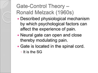 Nervous System, types of pain and pain pathways. | PPT