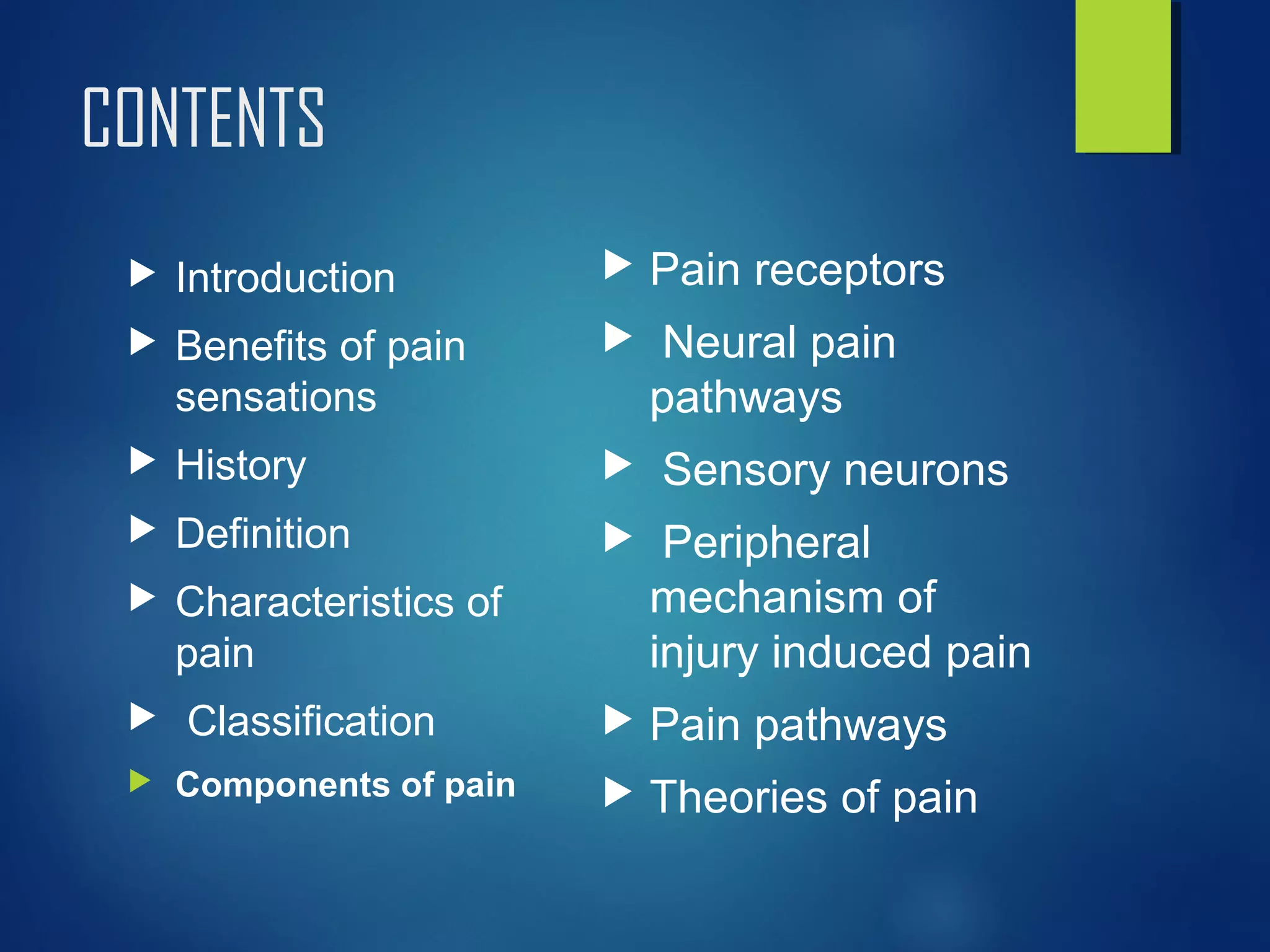 Pain pathway all | PPT