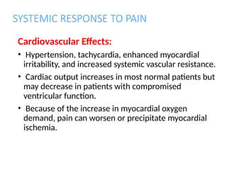 pain pathway ppt and its management and pathways | PPTX