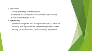 PAIN PATHWAY ppttt final 28.pptx details of different pathway | PPTX