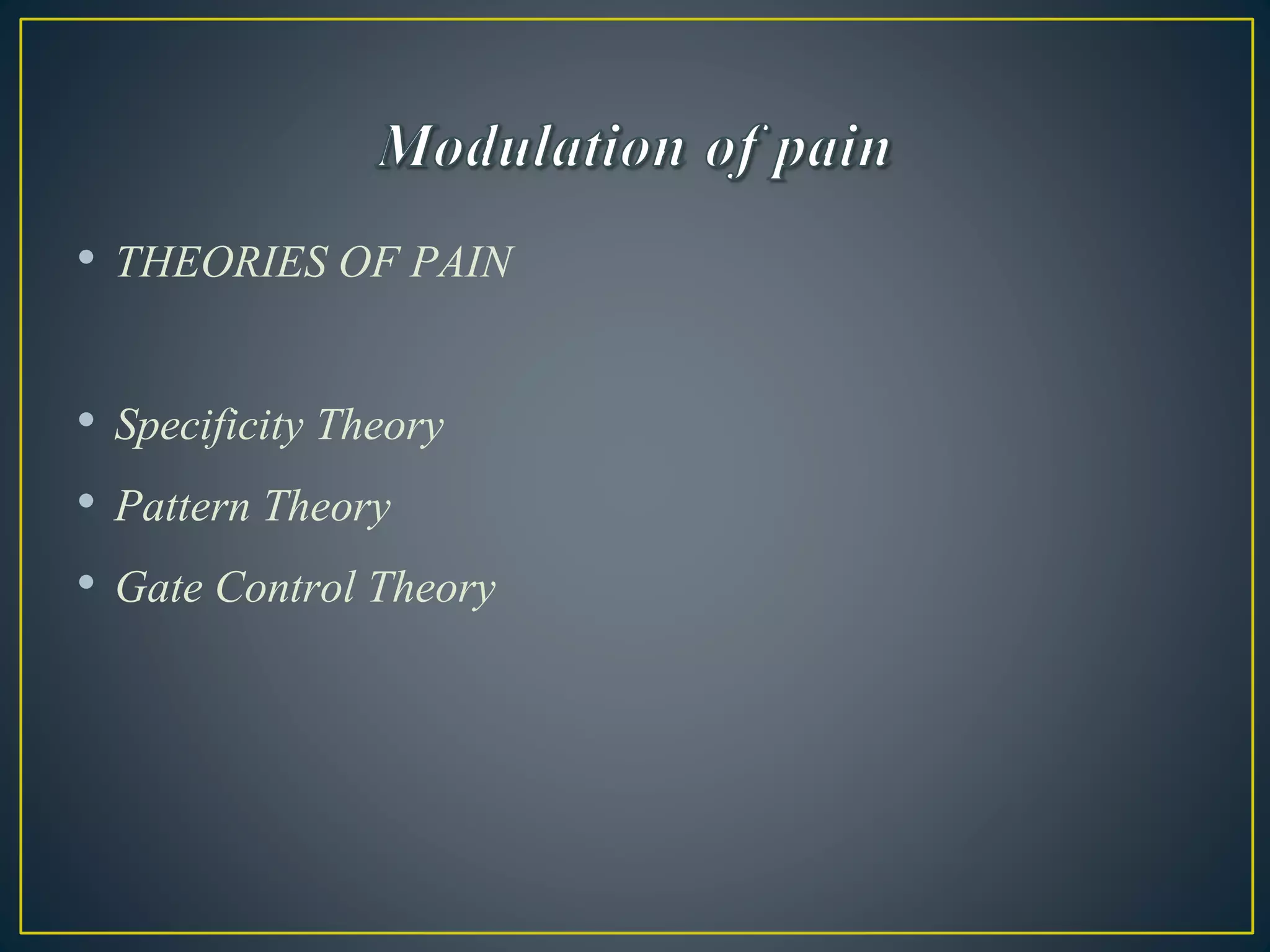 Pain pathways | PPTX