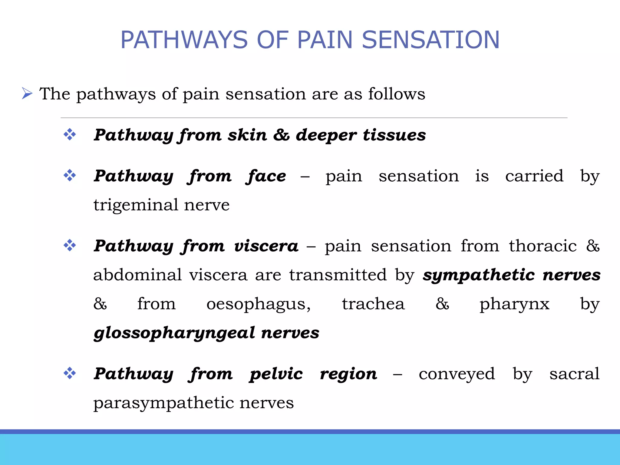 Pain pathways | PPTX