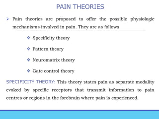 Pain pathways | PPTX