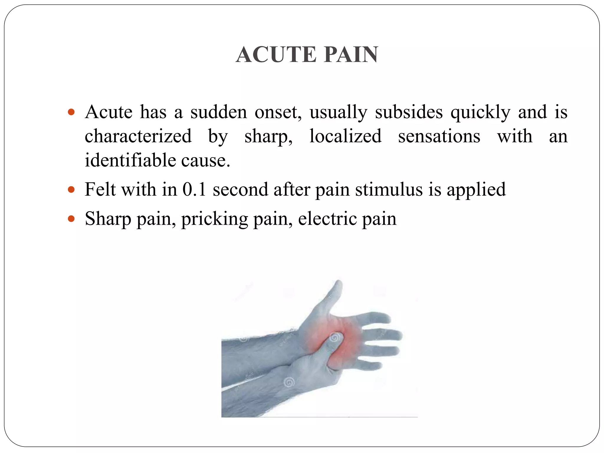 Pain pathways seminar | PPTX