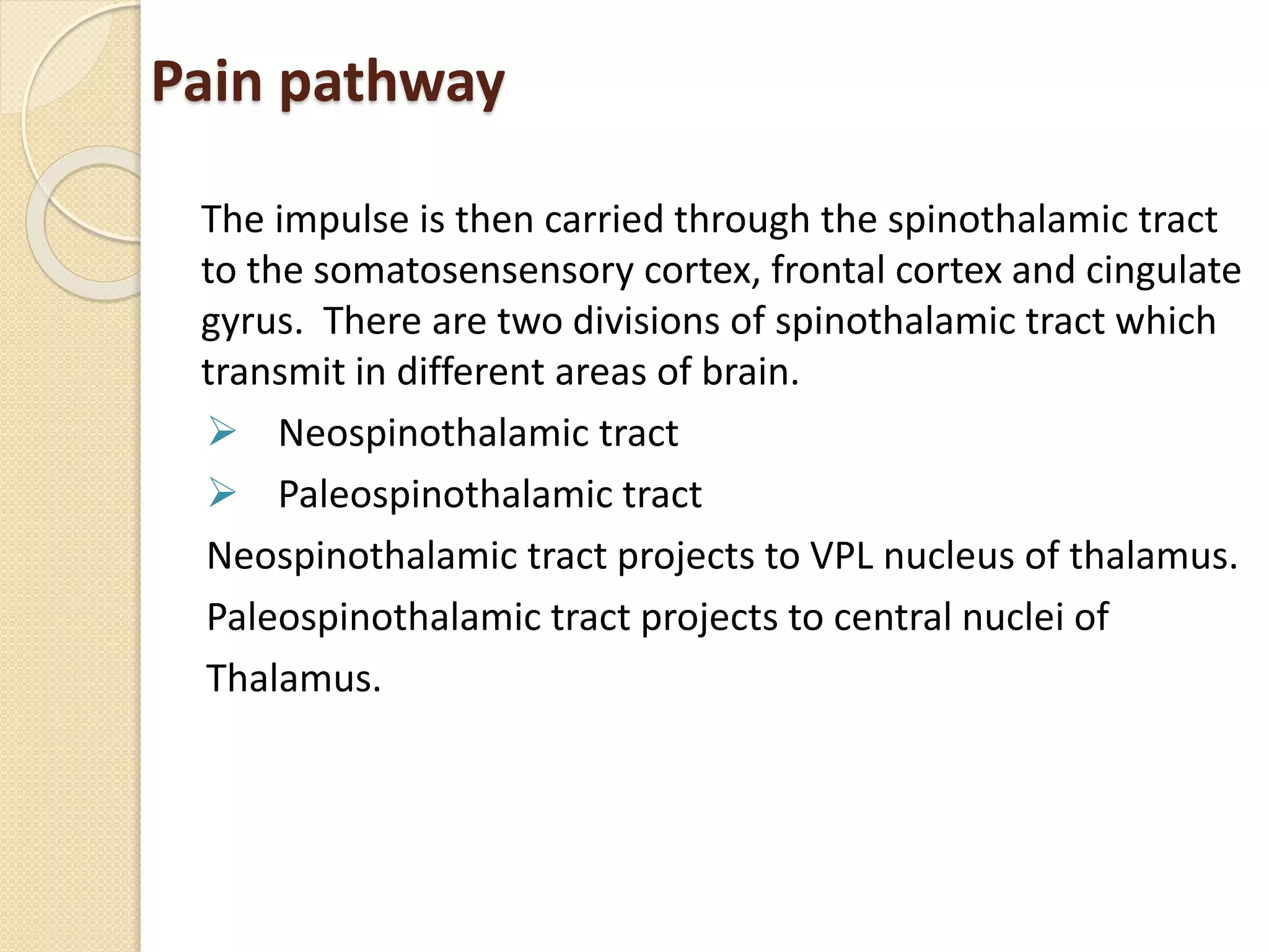 PATHOPHYSIOLOGY AND MANAGEMEMENT OF PAIN | PPTX