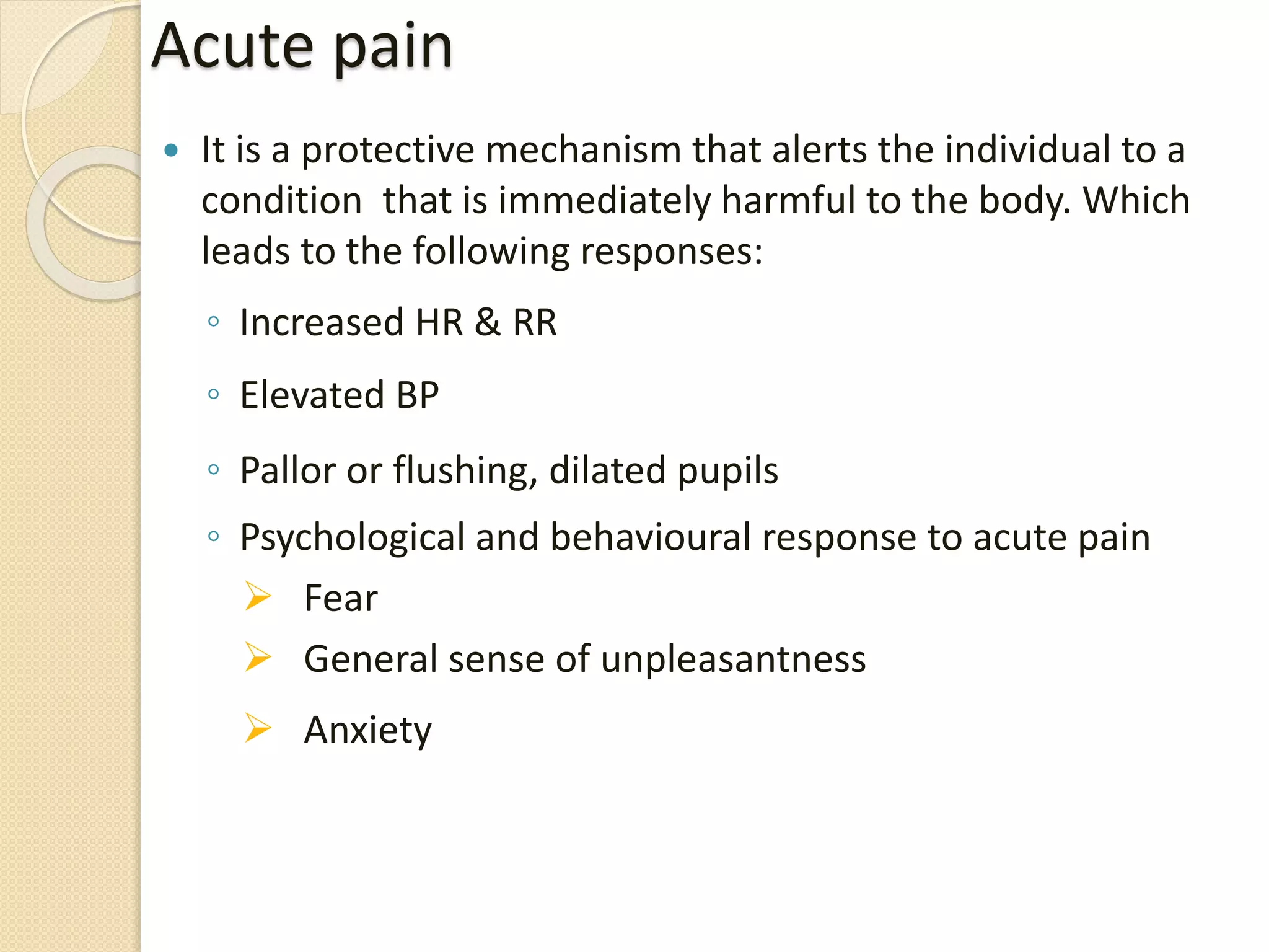 PATHOPHYSIOLOGY AND MANAGEMEMENT OF PAIN | PPTX