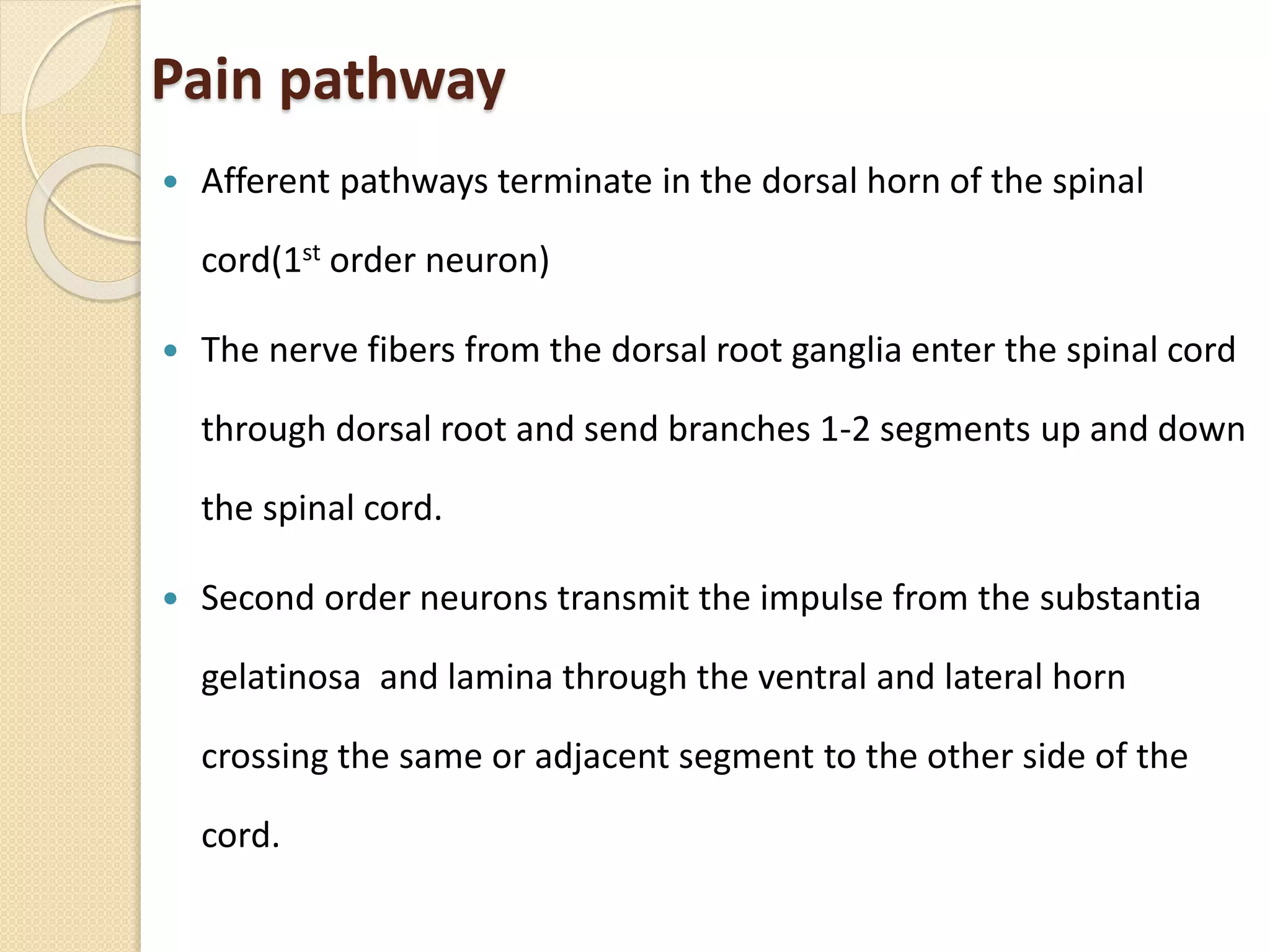 PATHOPHYSIOLOGY AND MANAGEMEMENT OF PAIN | PPTX