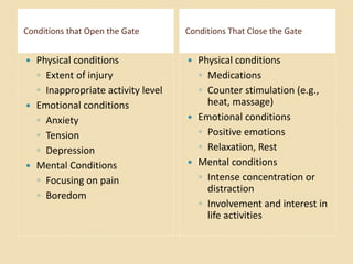 PATHOPHYSIOLOGY AND MANAGEMEMENT OF PAIN | PPTX