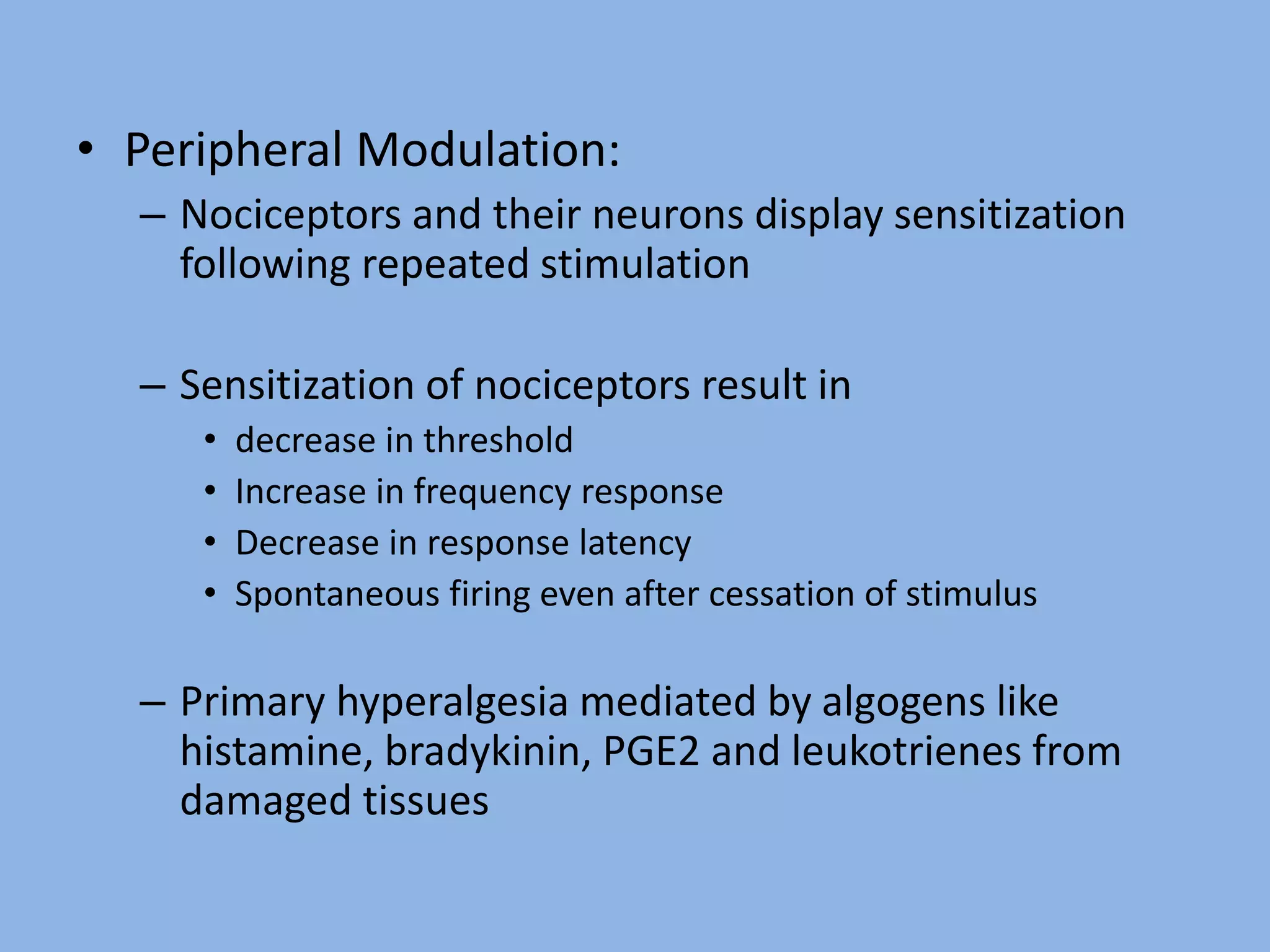 Pain physiology | PPTX