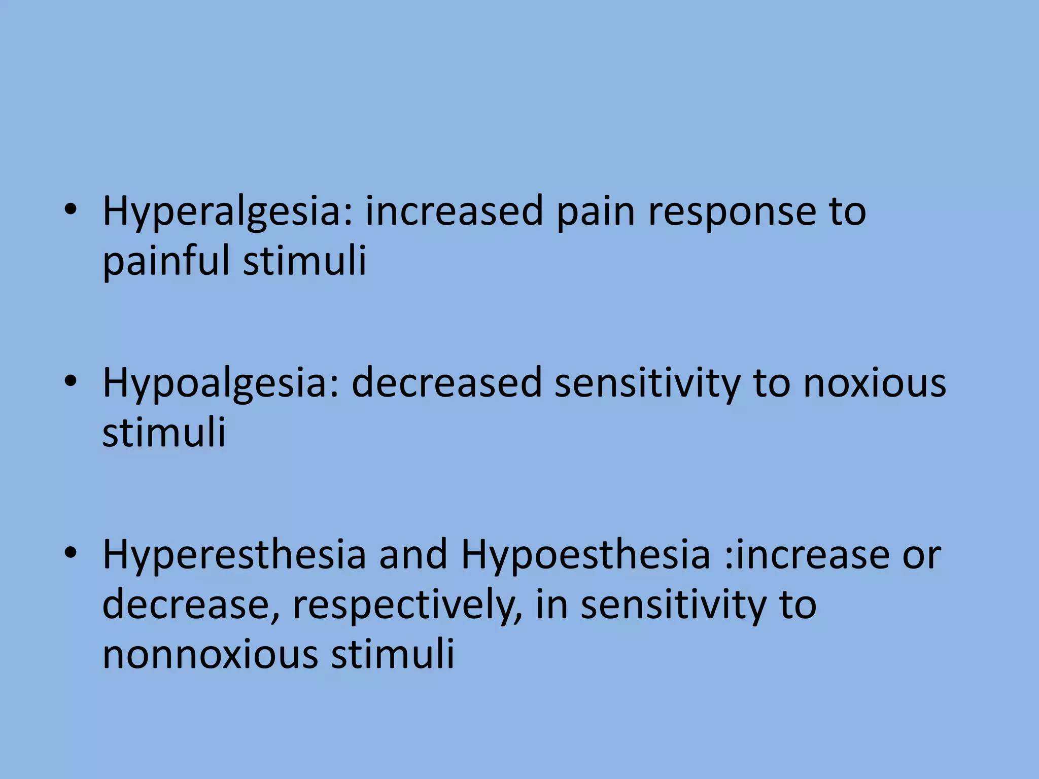 Pain physiology | PPTX