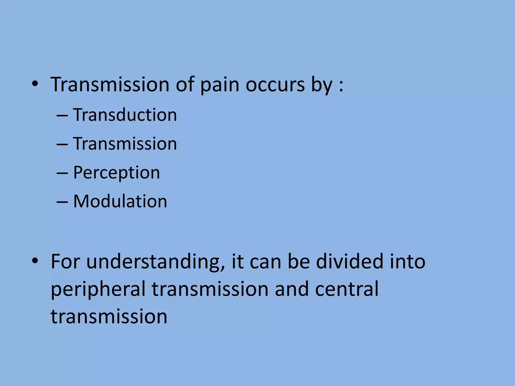 Pain physiology | PPTX