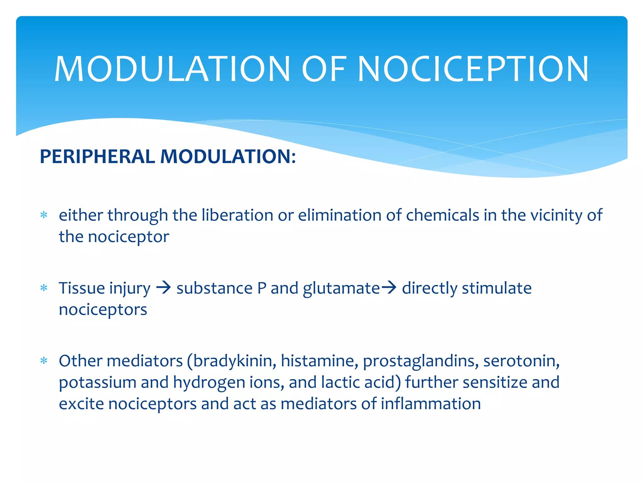 Pain physiology | PPTX
