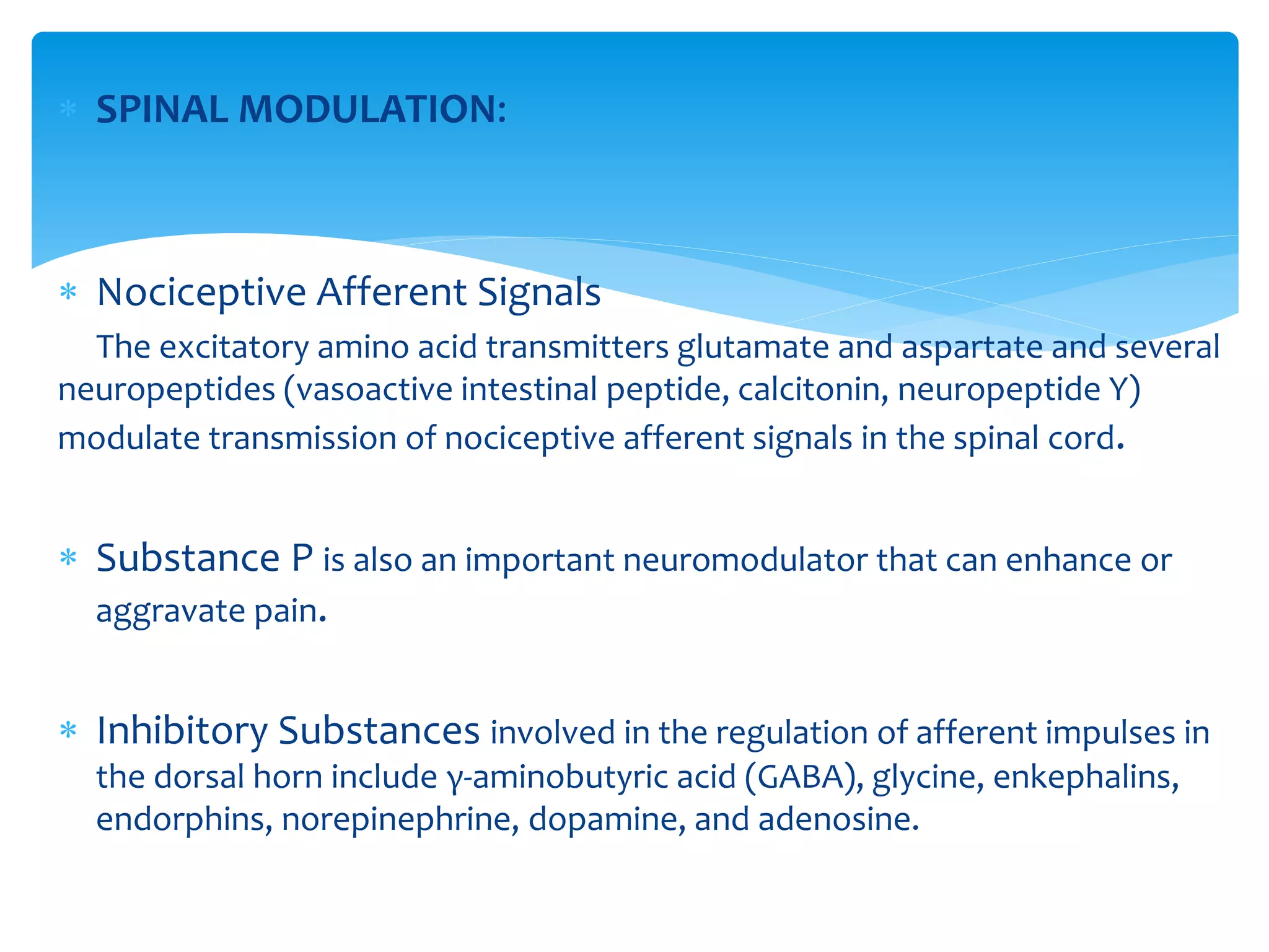Pain physiology | PPTX