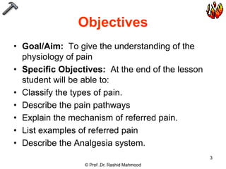 Pain physiology 2019 20 - ii | PPT | Physical Therapy | Wellness