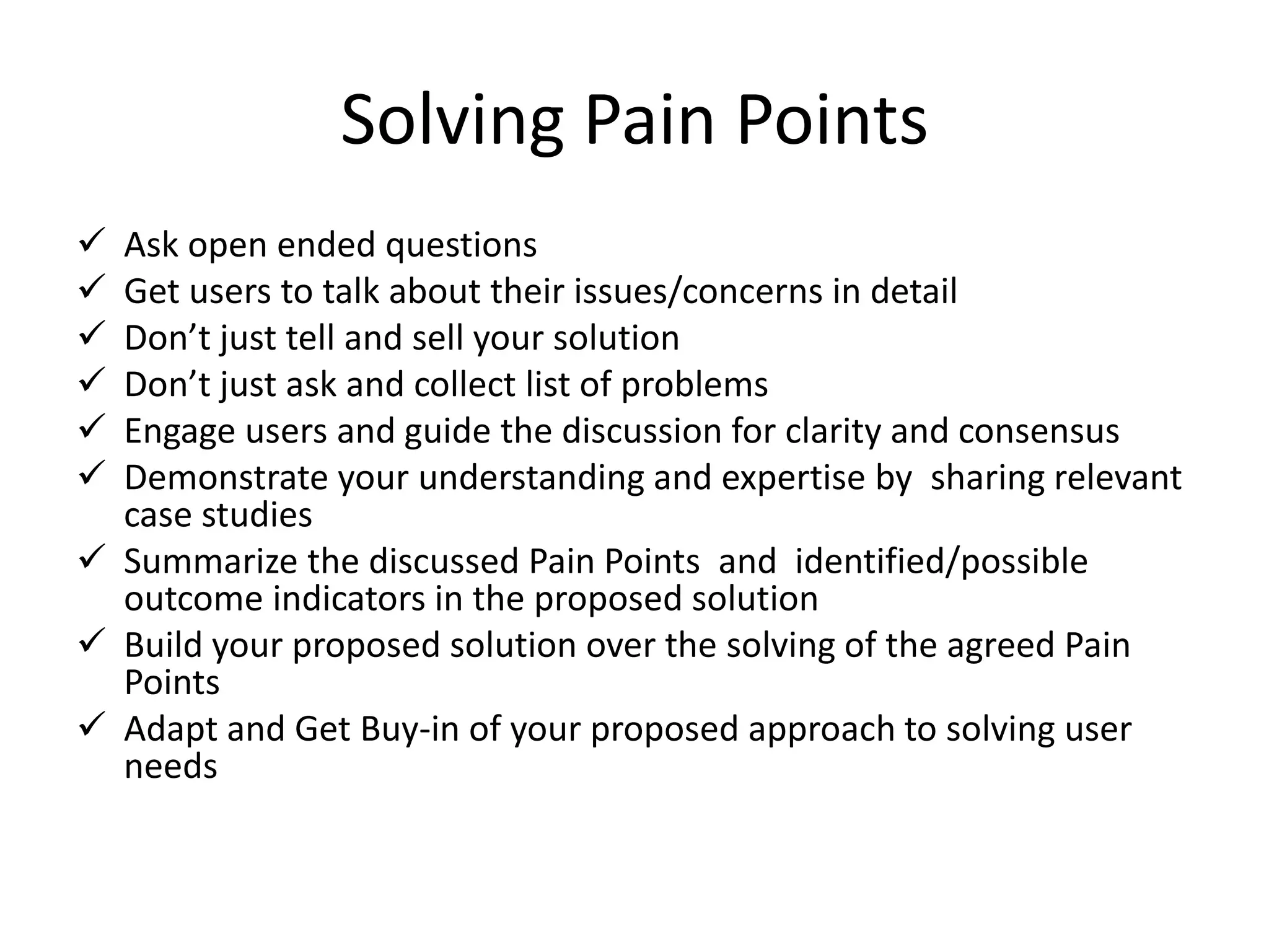 Pain Points | PPTX