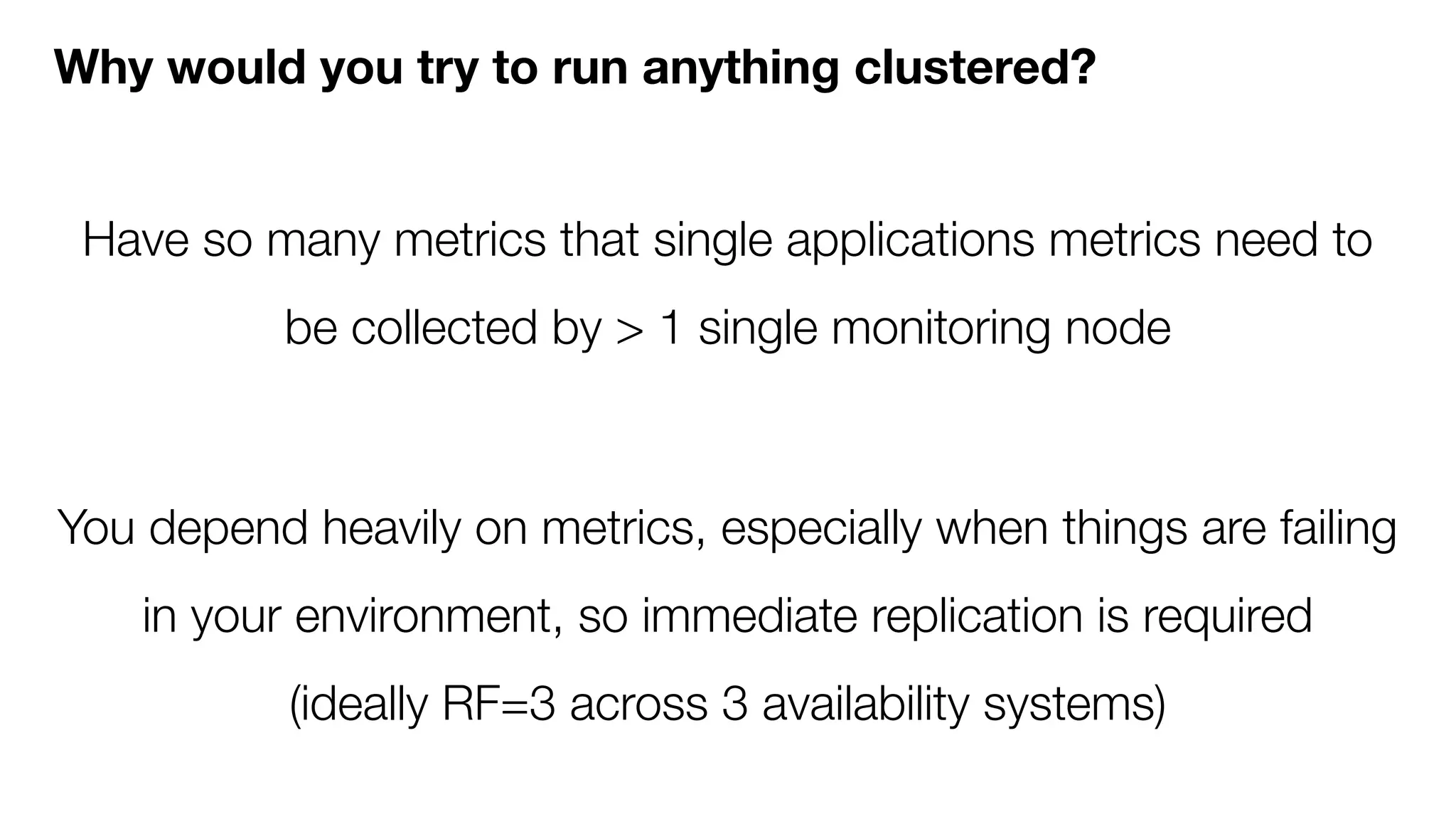 Pain points with M3, some things to address them and how replication ...
