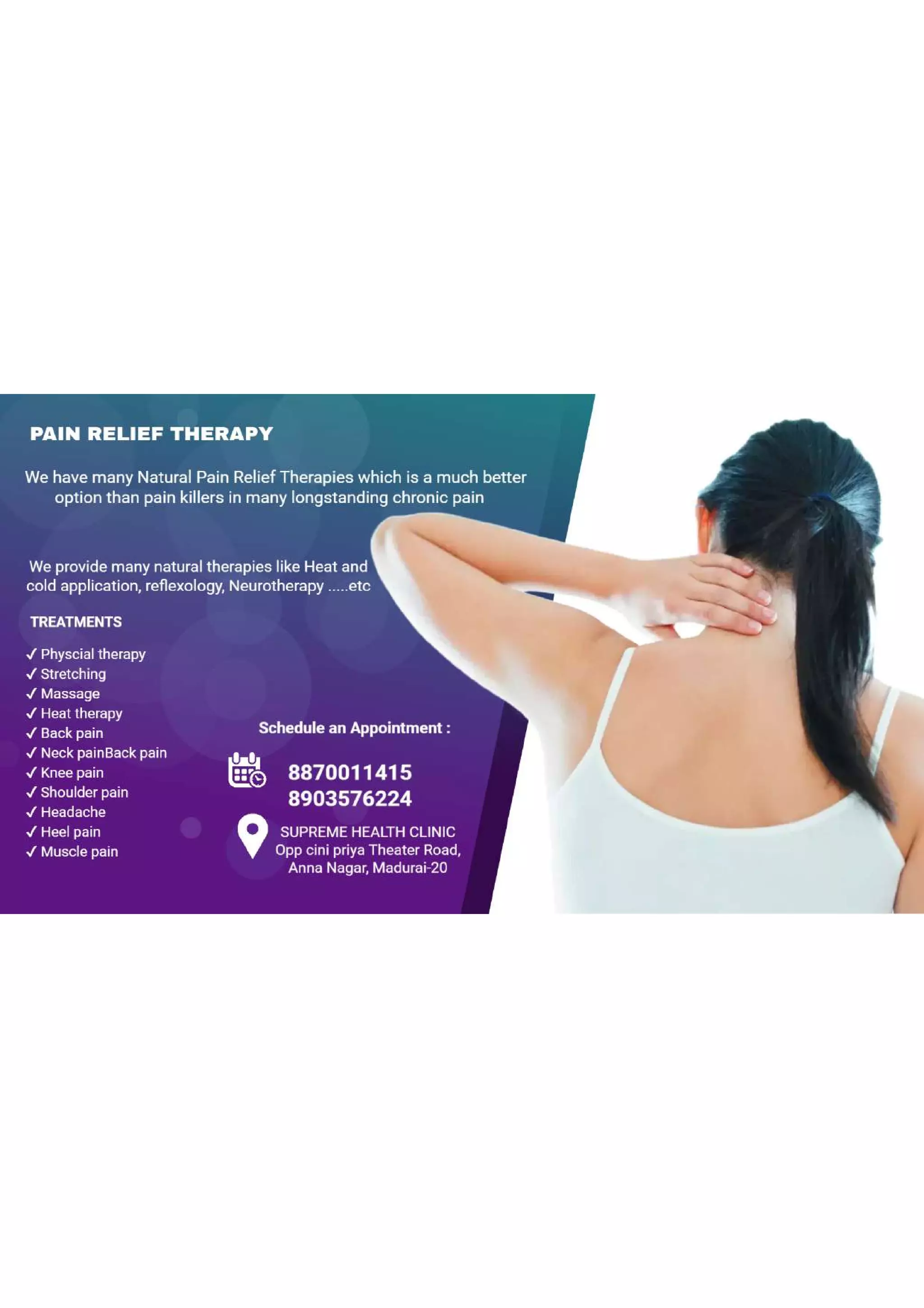 PAIN RELIEF THERAPY | PDF