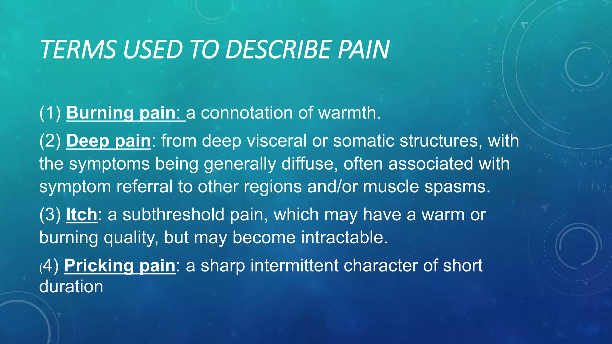 pain its physiology and pathways | PPTX