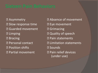 Pain psychology | PPT