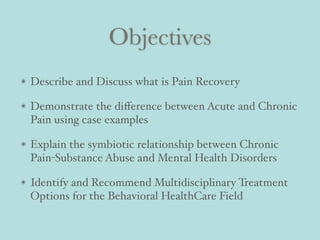 Pain recovery | PPTX