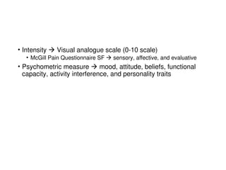 Pain Rehabilitation the process of managing pain and assessment | PPT