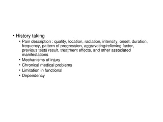 Pain Rehabilitation using different approaches | PPT