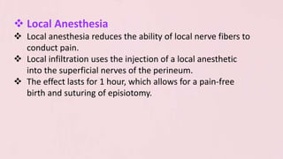 Pain relief and comfort in labour.ppt(in obg) | PPTX