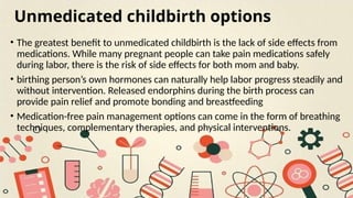 PAIN RELIEF IN LABOR AFTER PREGNANCY.pptx