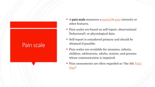 Pain scales | PPTX