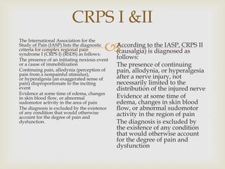 Chronic Pain syndromes | PPTX
