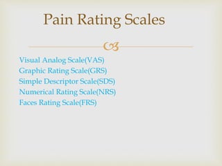 Chronic Pain syndromes | PPTX