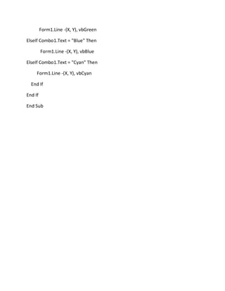 Line Drawing Application (Line Formatting) | PDF | Technology & Computing