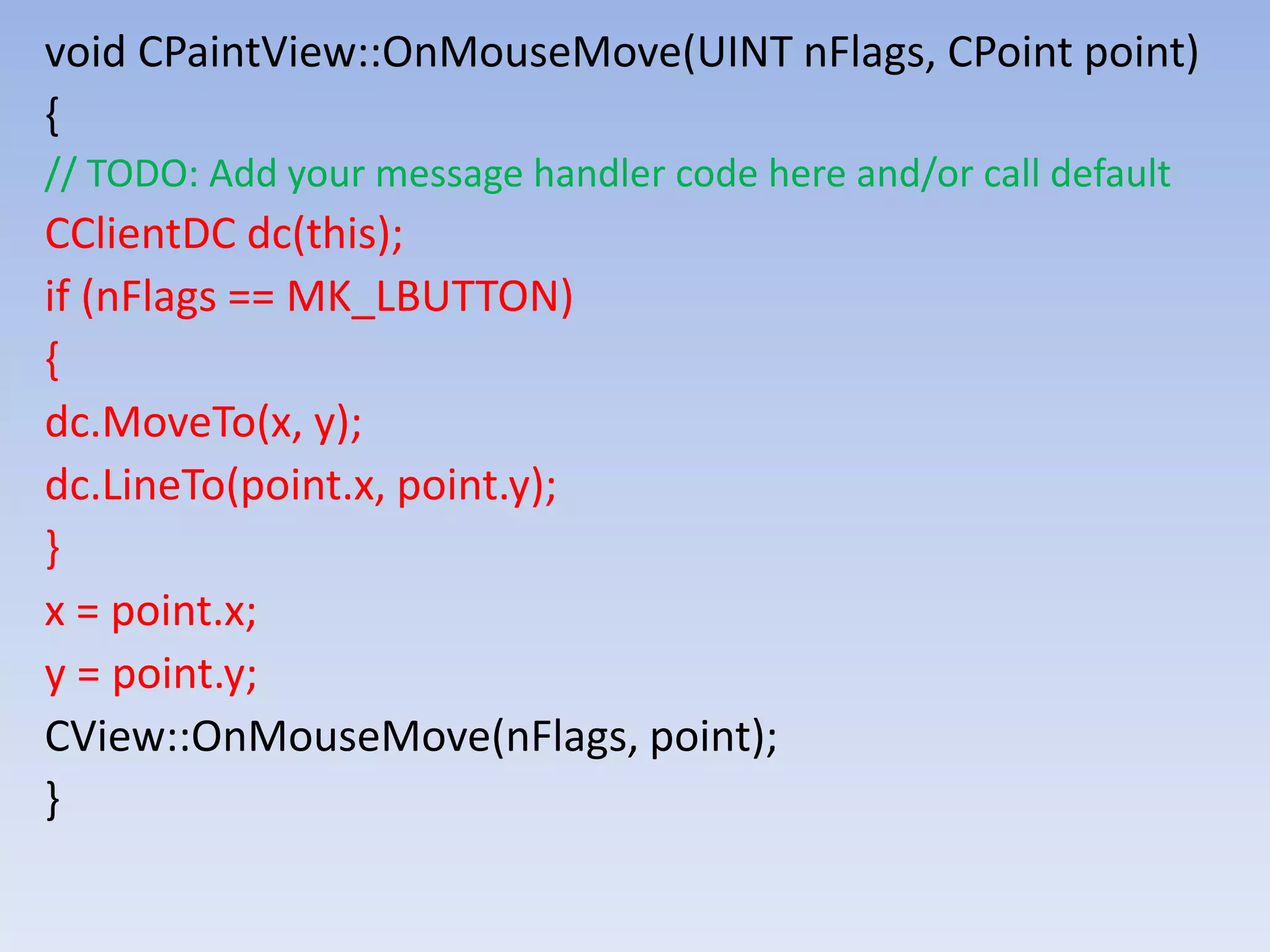 MFC Paint | PPT