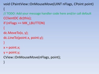 MFC Paint | PPT