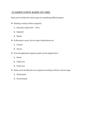 Paint-Quantity surveying report | PDF